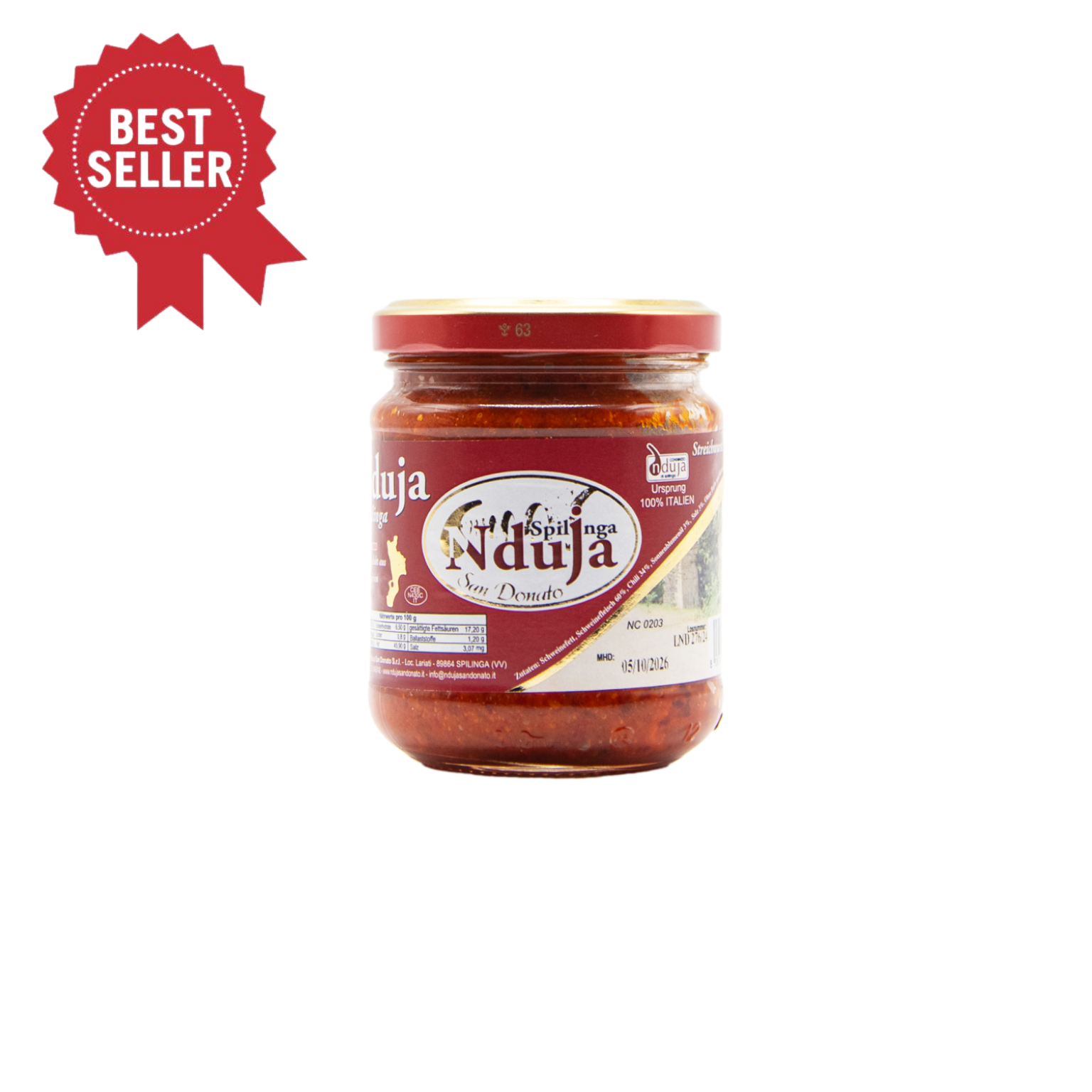 Nduja di Spilinga Streichsalami 180 g – L’Osteria Onlineshop